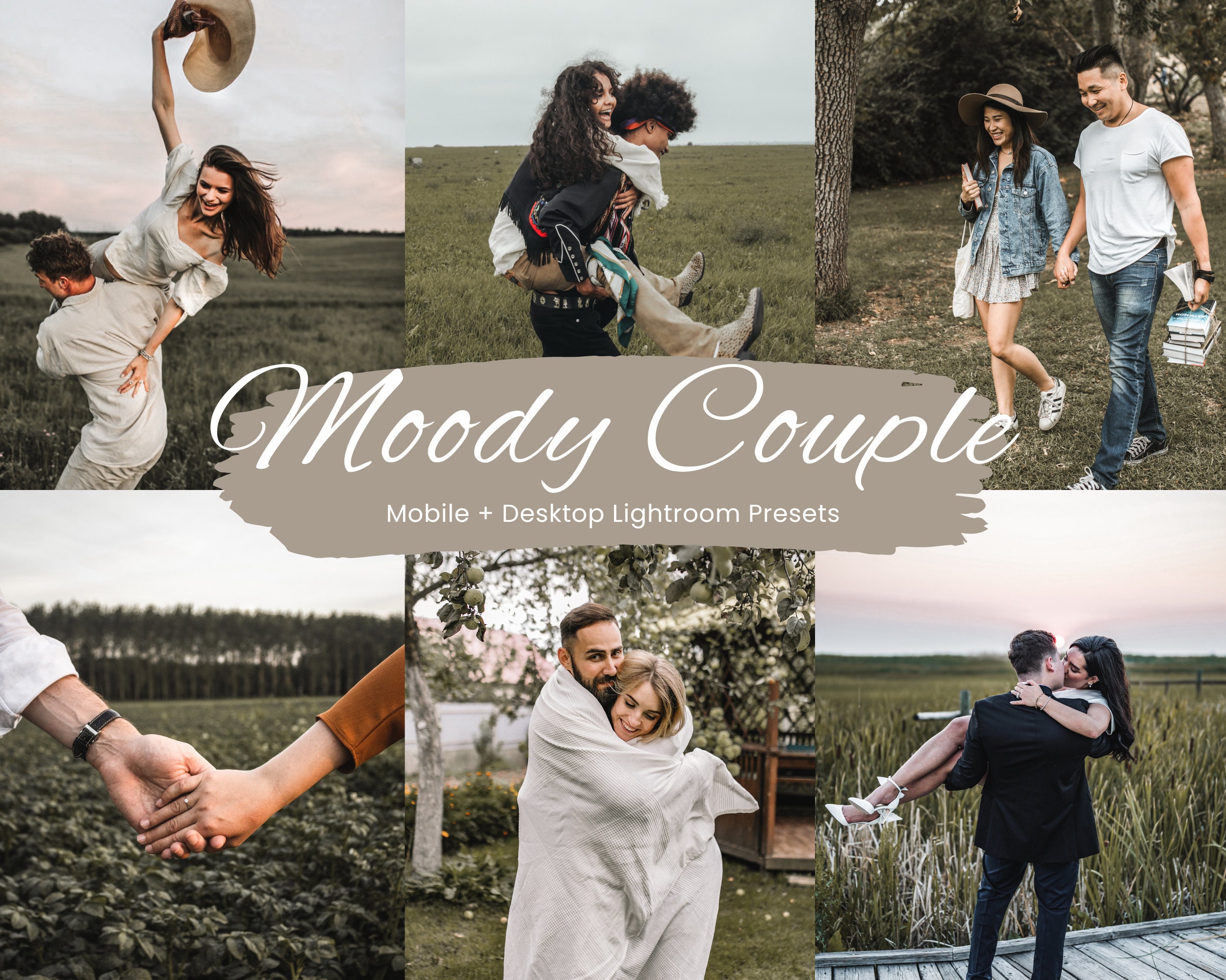 20 Moody Couple Lightroom Presets, Outdoor Presets, Moody Filters ...