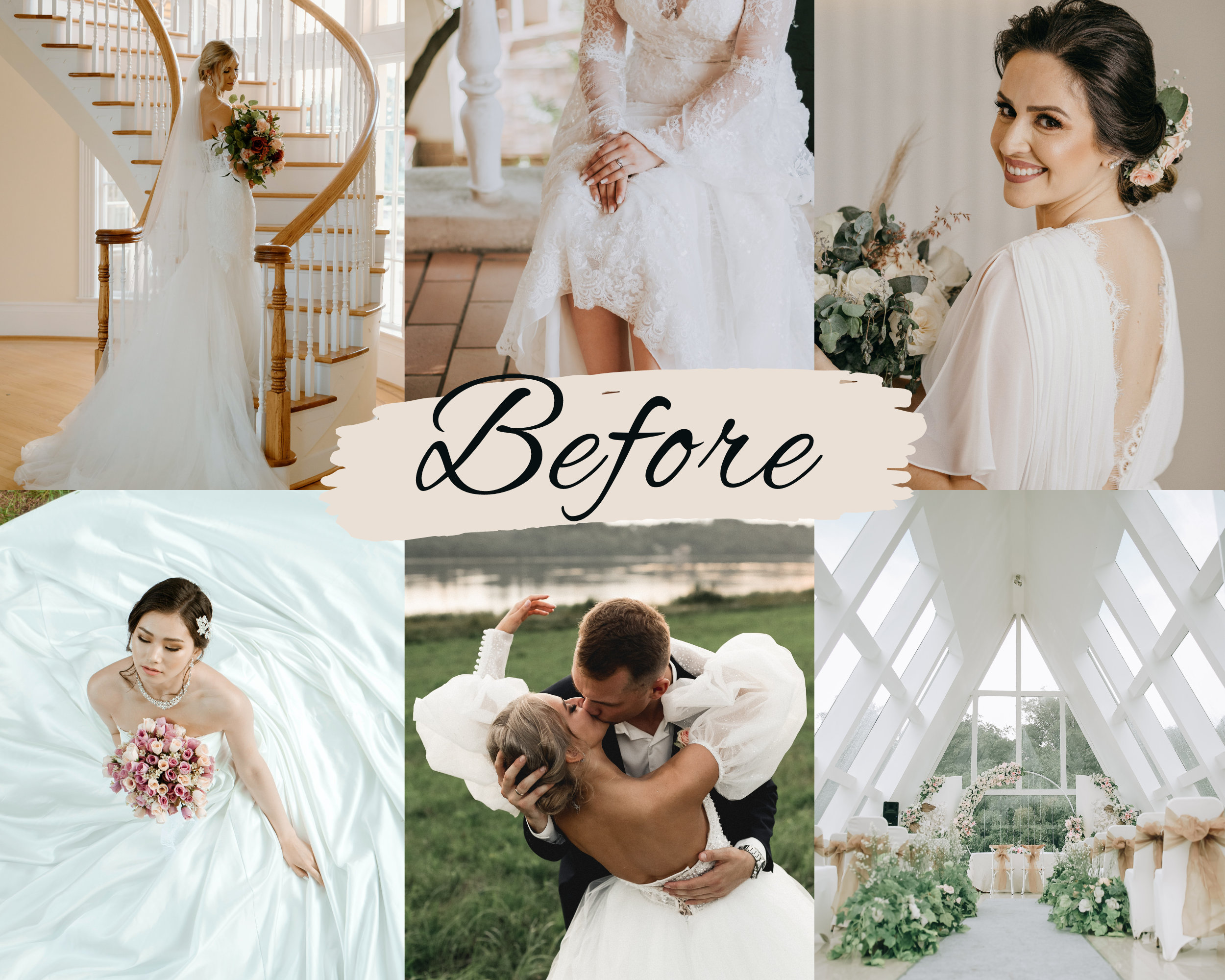 25 Bright Wedding Lightroom Presets, Elegant Wedding Presets, Wedding Preset Bundle, Lightroom ...