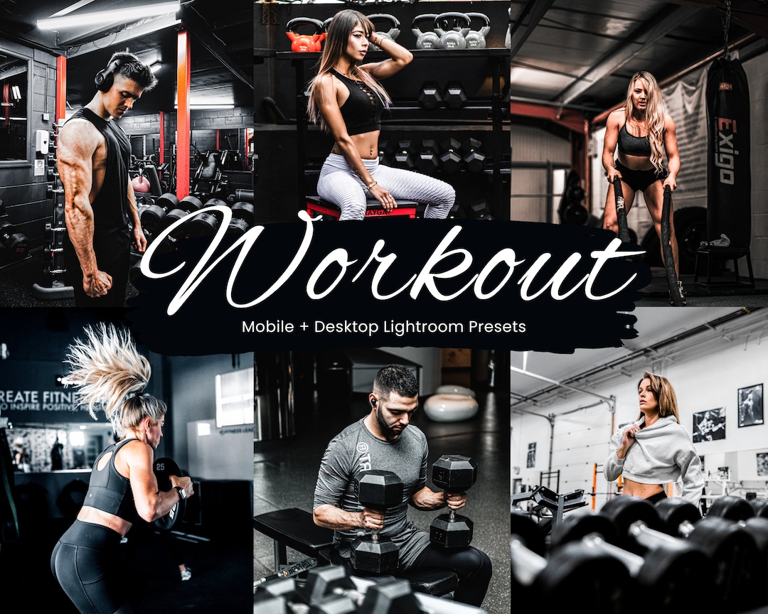 10 Workout Lightroom Presets, Fitness Presets, Working Out Presets, Gym ...