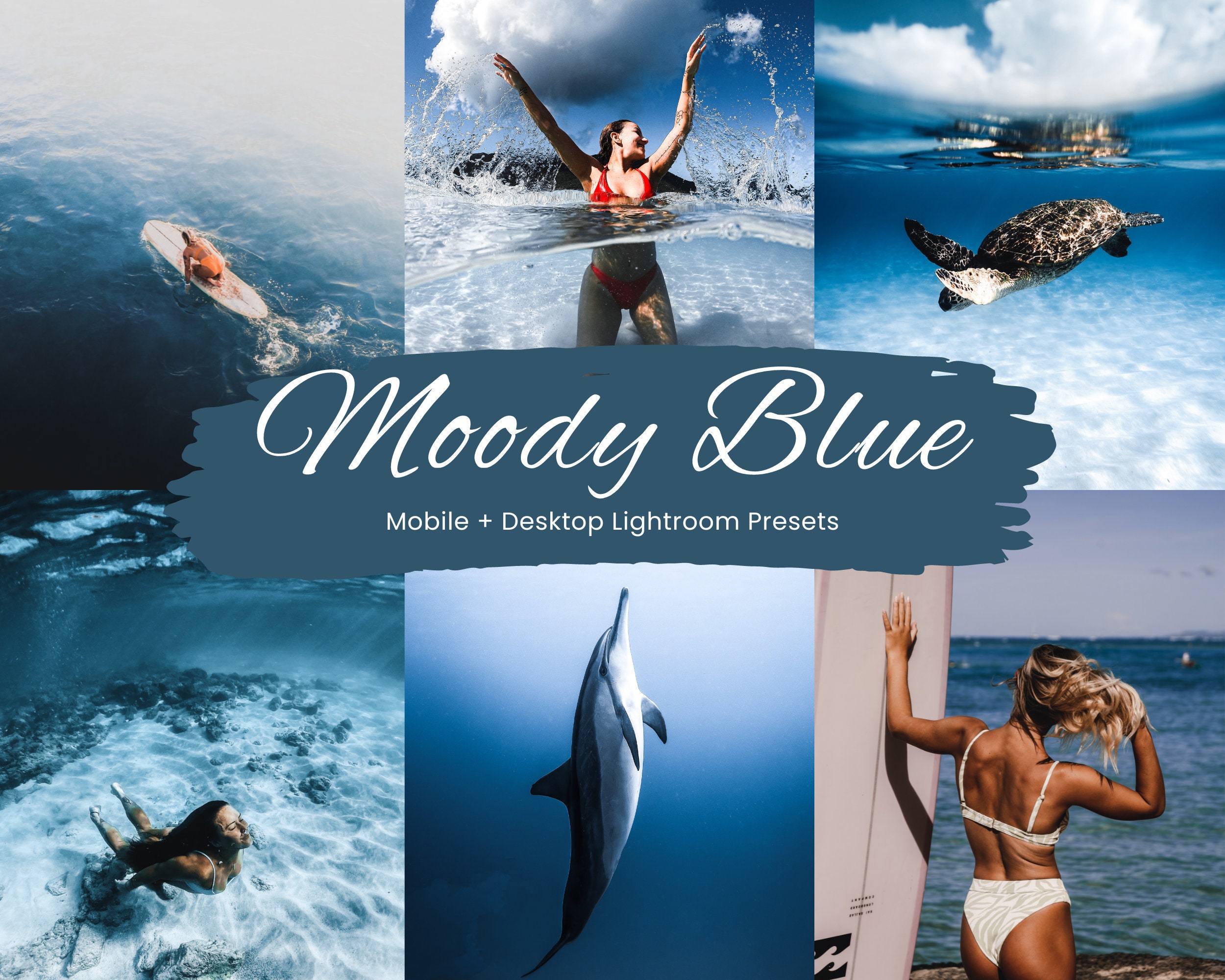 10 Moody Blue Lightroom Presets, Blue Presets, Moody Presets, Deep Blue ...