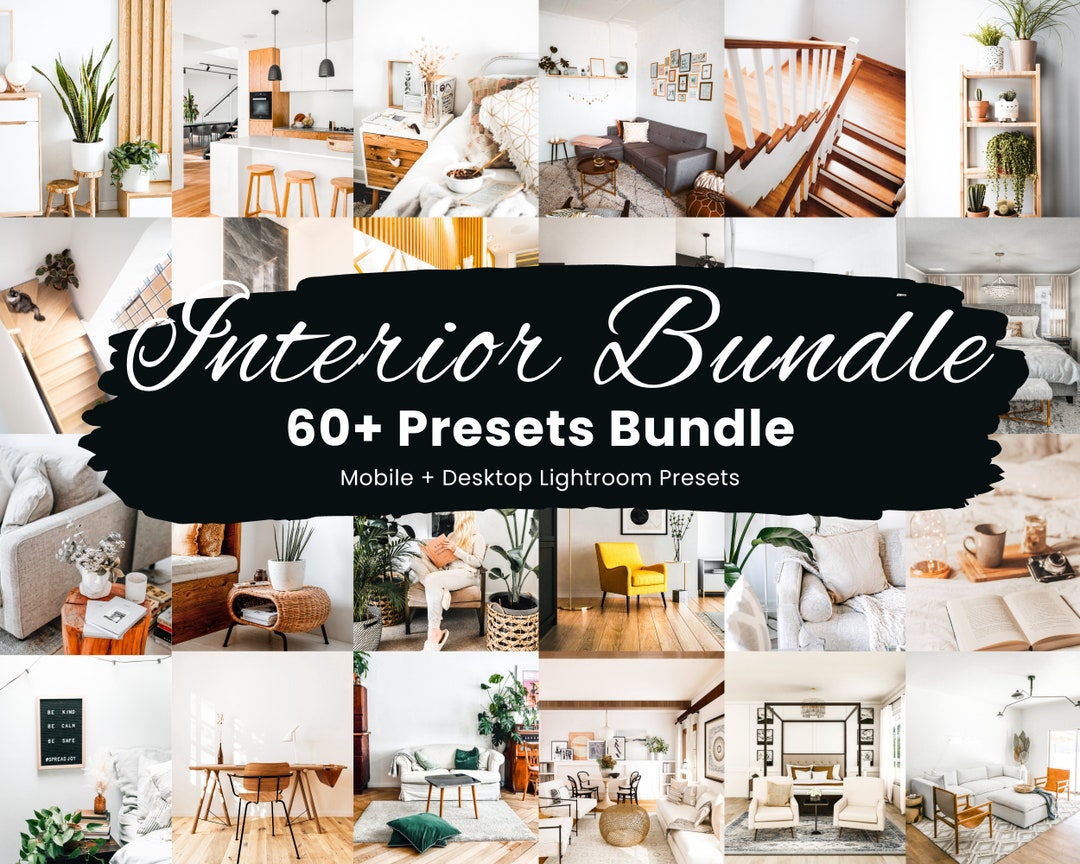 60+ Interior Lightroom Presets Bundle, Bright Home Preset, Real Estate ...