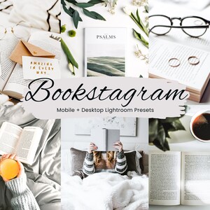 20 Bright Bookstagram Lightroom Preset, Bookstagram Filter, Book Preset ...