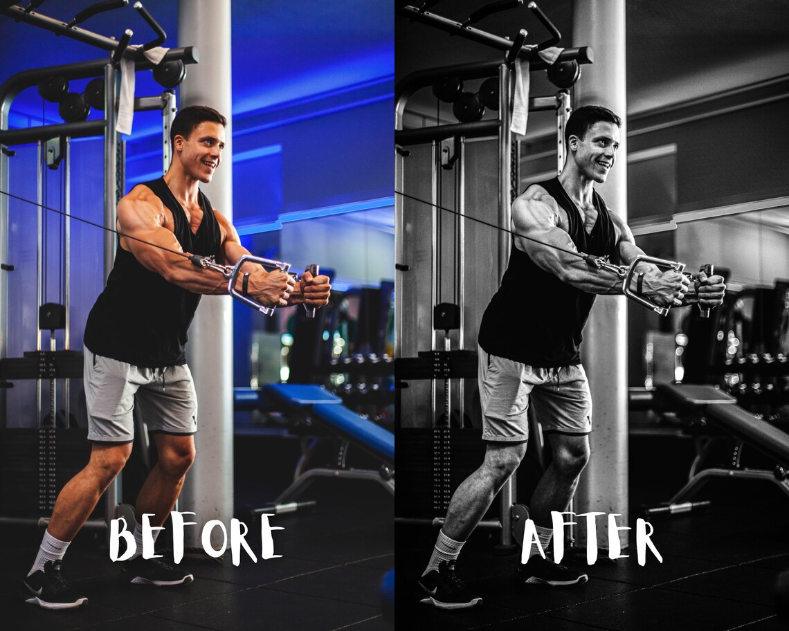 10 Gym Lightroom Presets, Gym Presets, Fitness Presets, Workout Presets ...