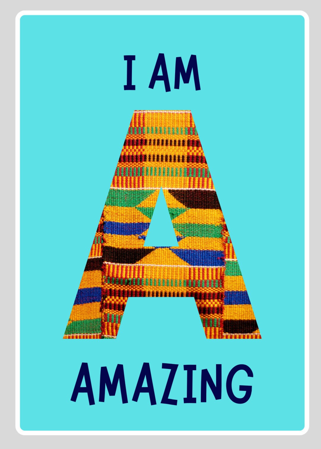 Vibrant ALPHABET Printable Flashcards, Positive AFFIRMATIONS: Toddlers ...