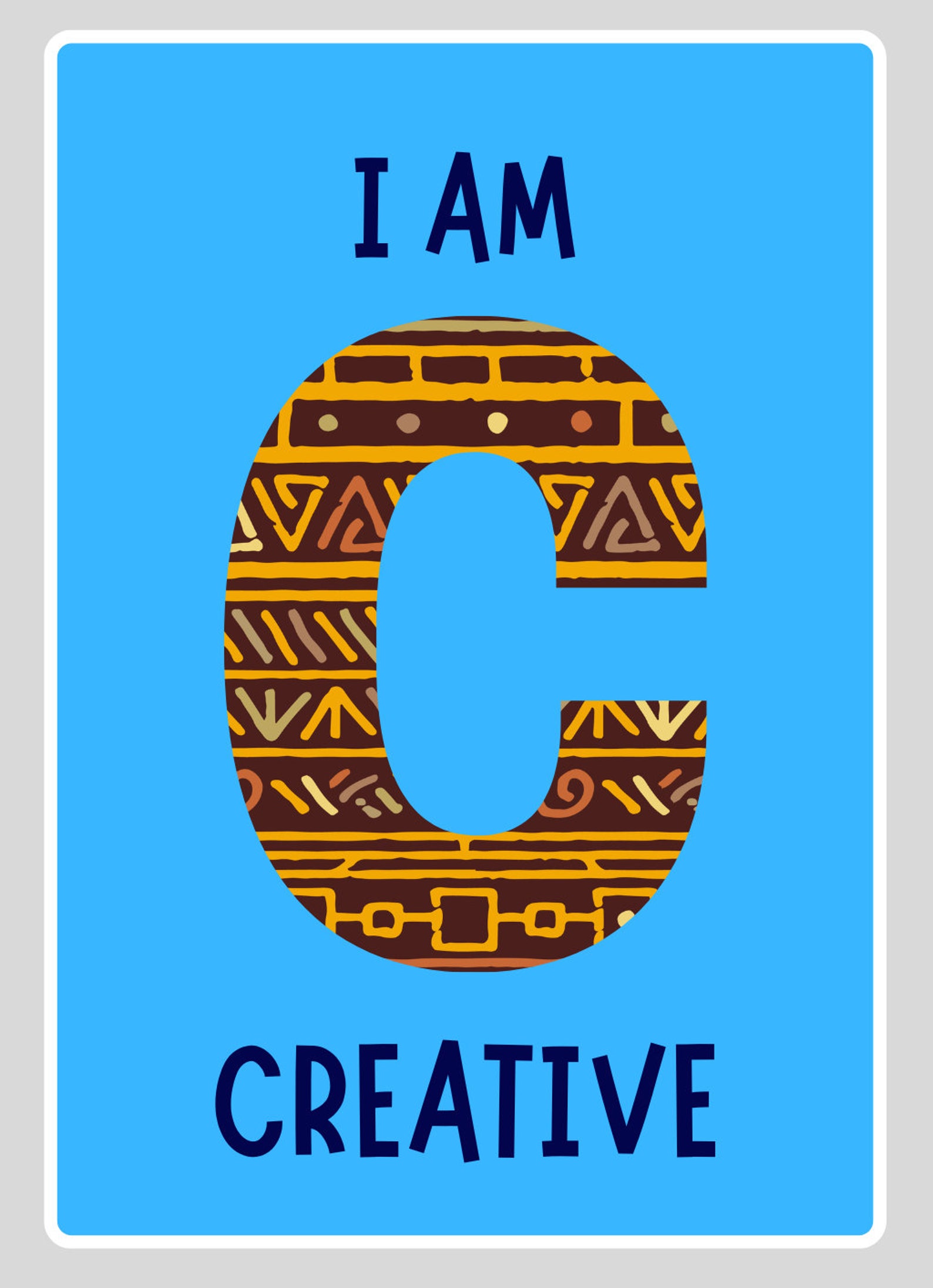 Vibrant ALPHABET Printable Flashcards, Positive AFFIRMATIONS: Toddlers ...