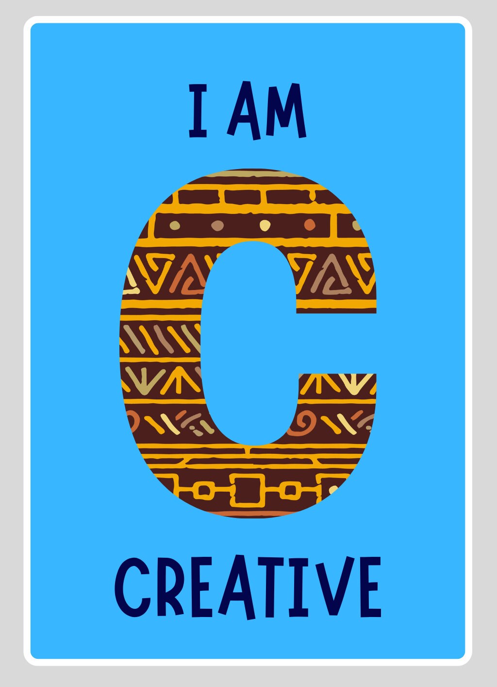 Vibrant ALPHABET Printable Flashcards, Positive AFFIRMATIONS: Toddlers ...