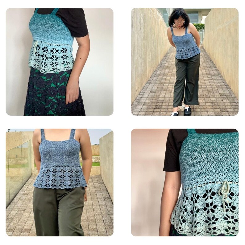 Asagao Babydoll Top Crochet PDF Pattern - Etsy