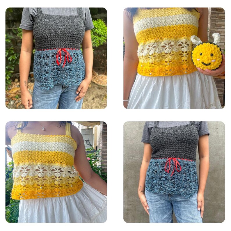 Asagao Babydoll Top Crochet PDF Pattern - Etsy