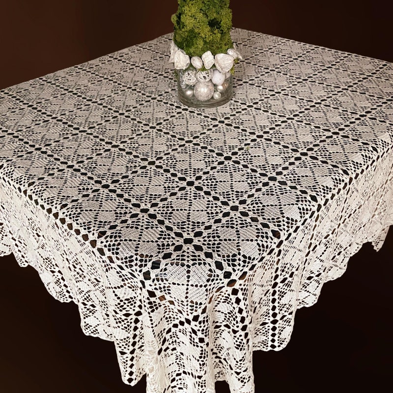 Crochet Table Cover - Etsy