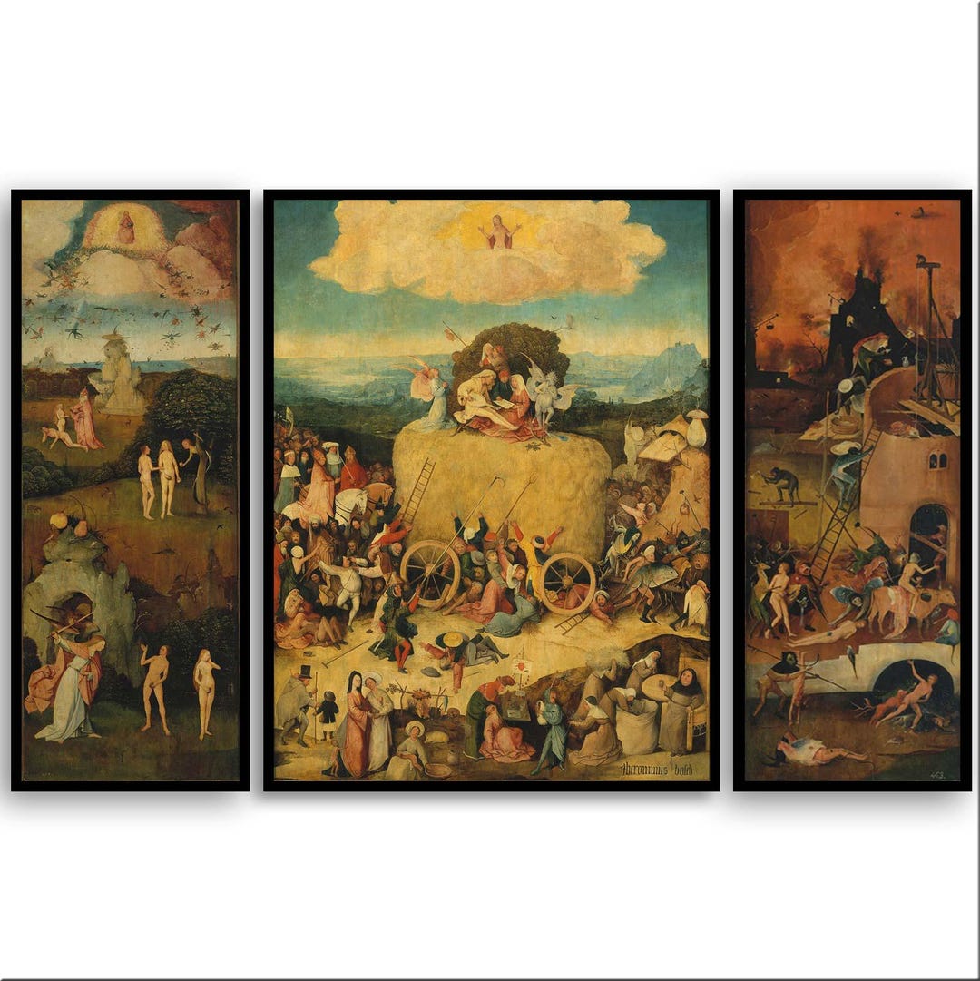 Haywain by Hieronymus Bosch - Multi-paneled Prints, Choose Number of ...
