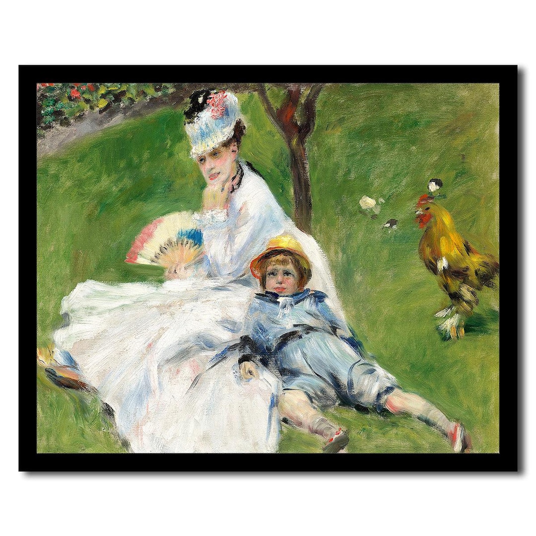 Madame Monet and Her Son (1874)by Pierre Renoir - Buy Print Only or ...