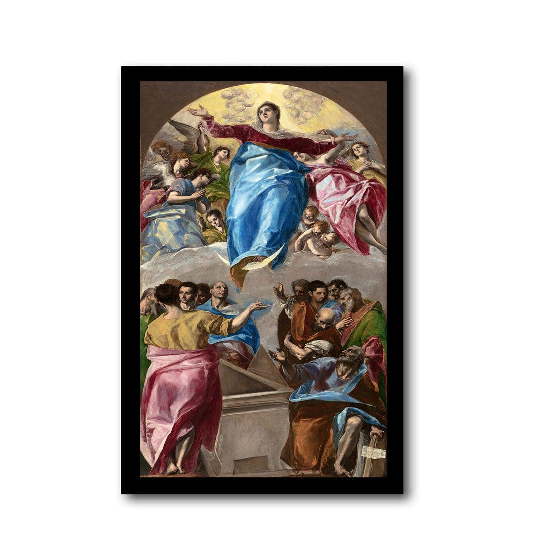 The Assumption of the Virgin by El Greco - Buy Print Only or Mounted ...