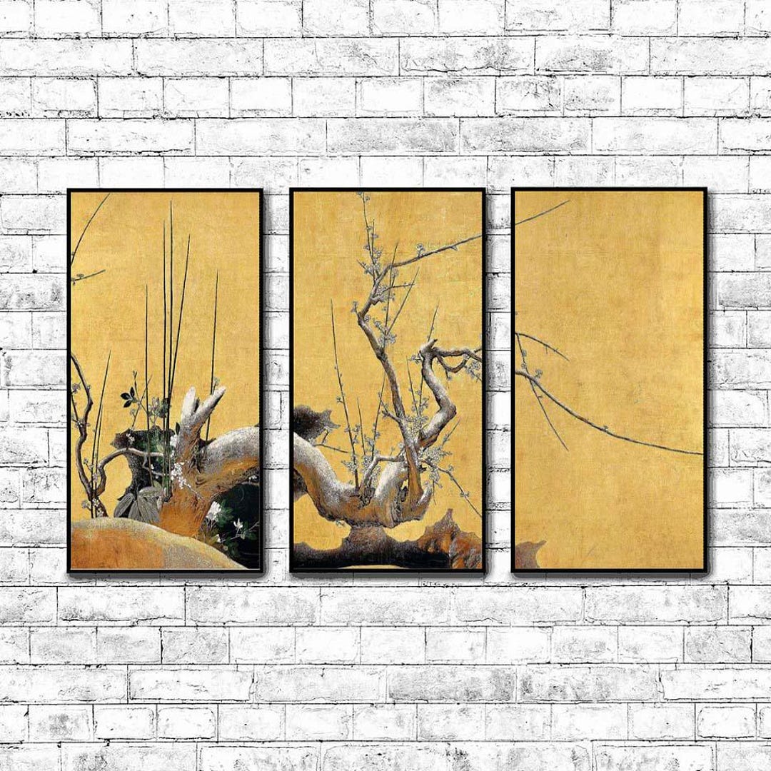 Japanese Plum Tree (17th Century) - Large Single or Multi-paneled ...