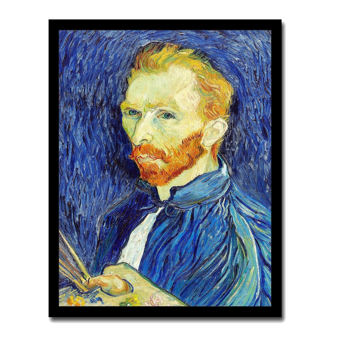 Self-portrait (1889) #2 by Vincent Van Gogh - Hanging Canvas Art, With ...
