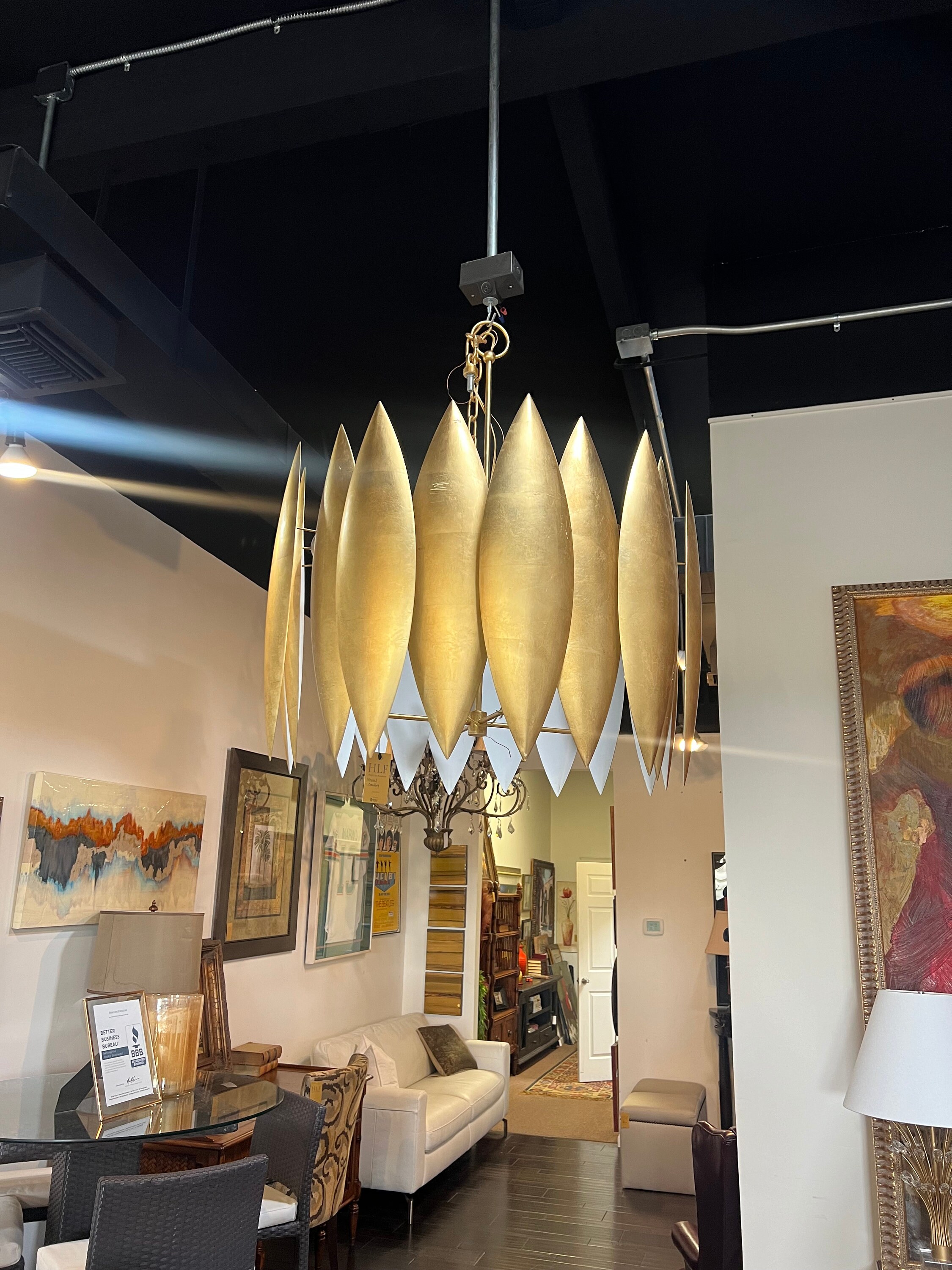 Visual Comfort Hatton Large Gold Contemporary Chandelier, Entryway ...