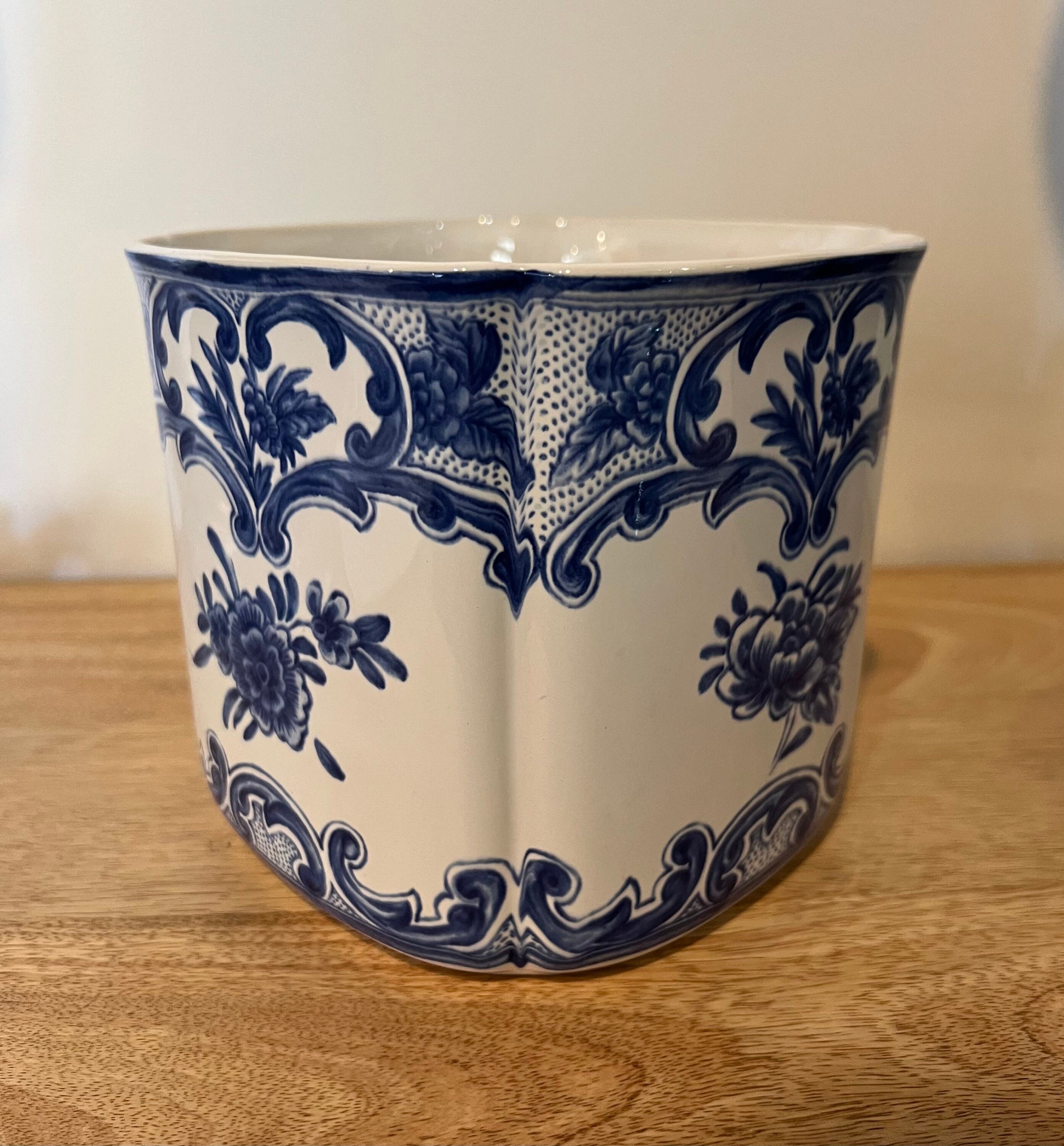 Tiffany & Co Vintage Delft Floral Print Cachepot Flower Pot - Etsy