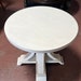 Distressed White Round Solid Wood End Table Side Table - Etsy