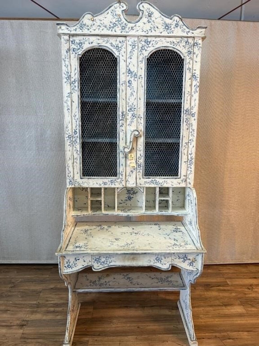 Country French Blue Secretary Desk - Etsy