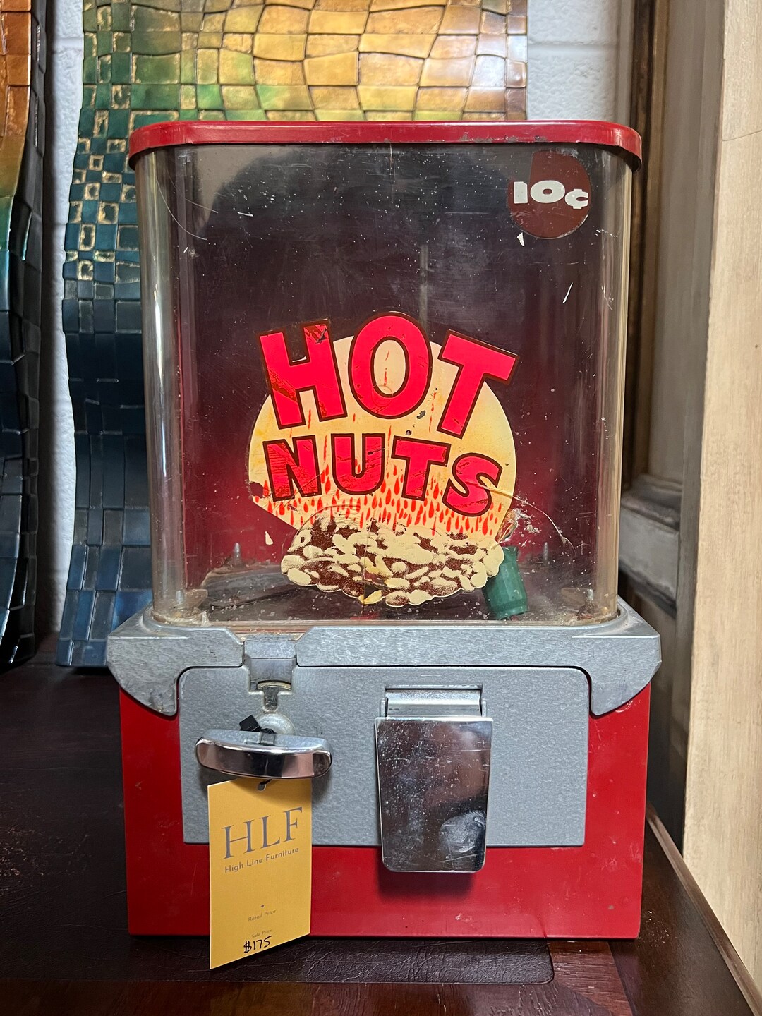 1950's Vintage Hot Nuts 10c Vending Machine Antique - Etsy