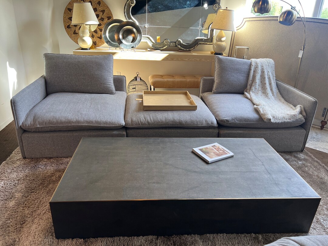 Cb2 Lumin Linen Gray Modular Sofa - Etsy