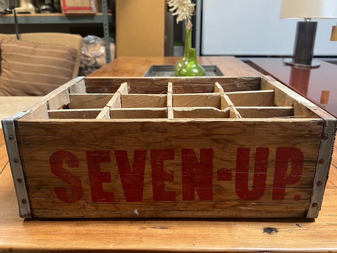 Vintage Seven-up Wood Crate, 7 up Crate, Coca Cola, Pepsi - Etsy