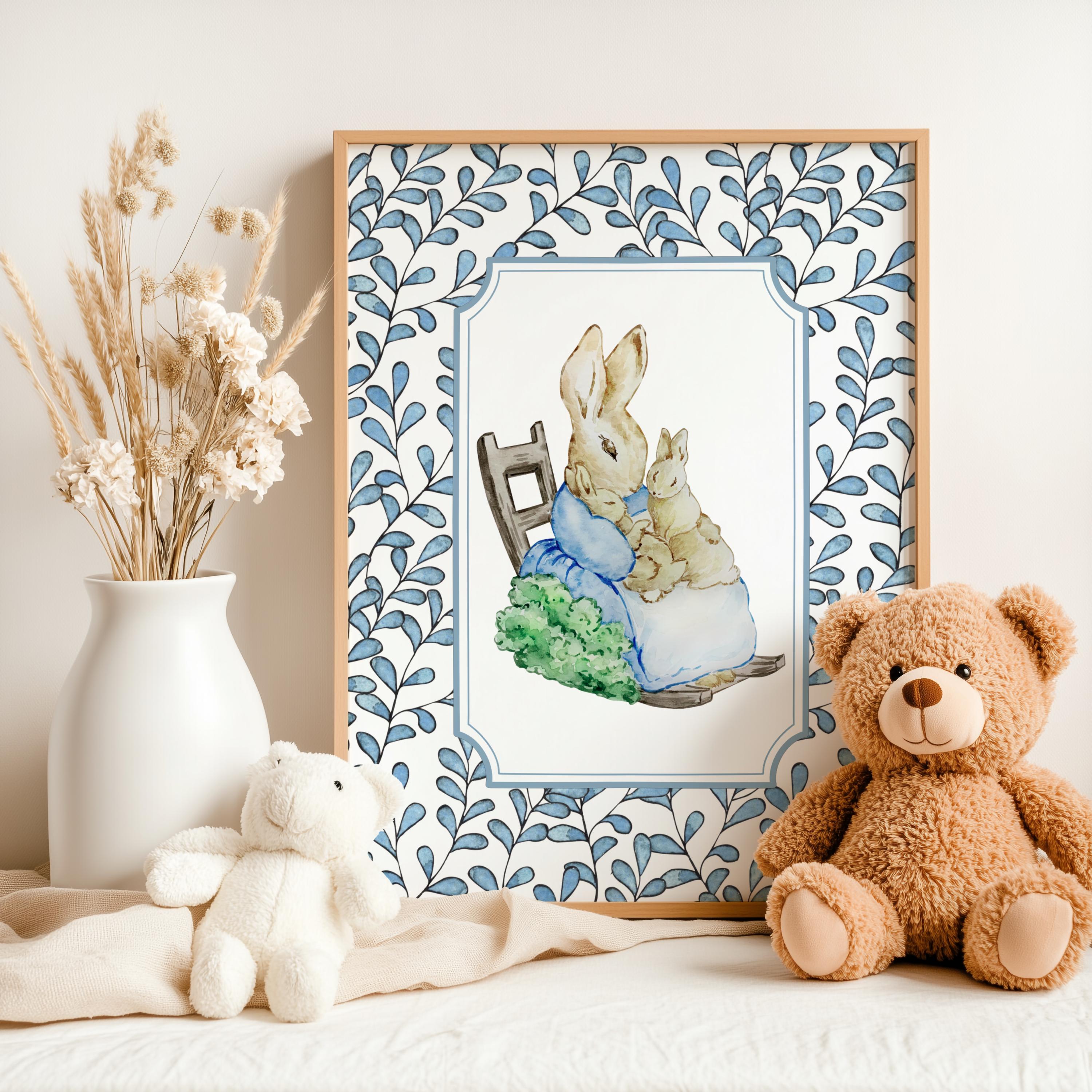 Peter Rabbit Nursery Prints, Beatrix Potter Gallery Wall Art, Playroom ...