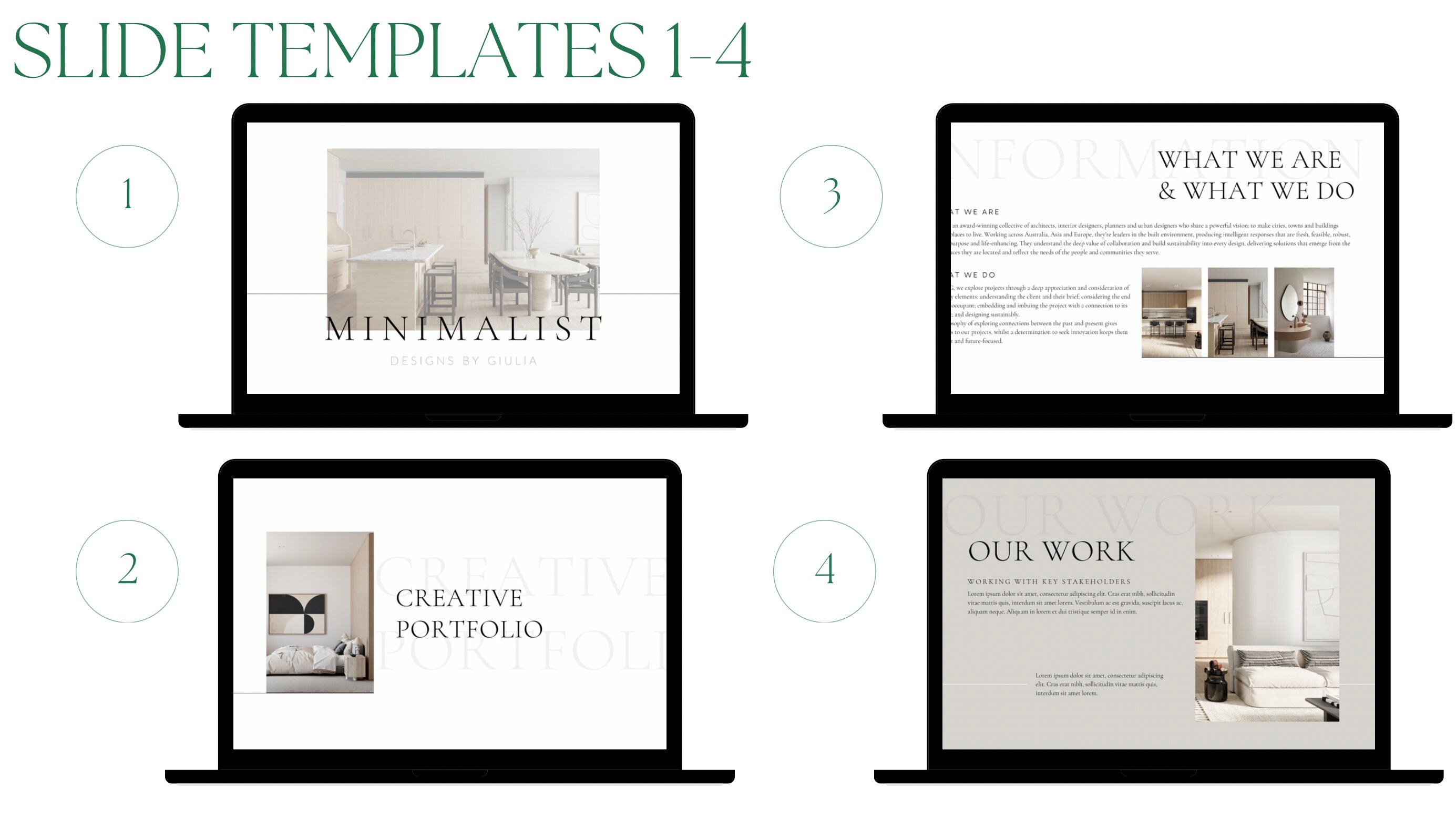 Modern Minimalist Portfolio | Client Concept Presentation | Design ...