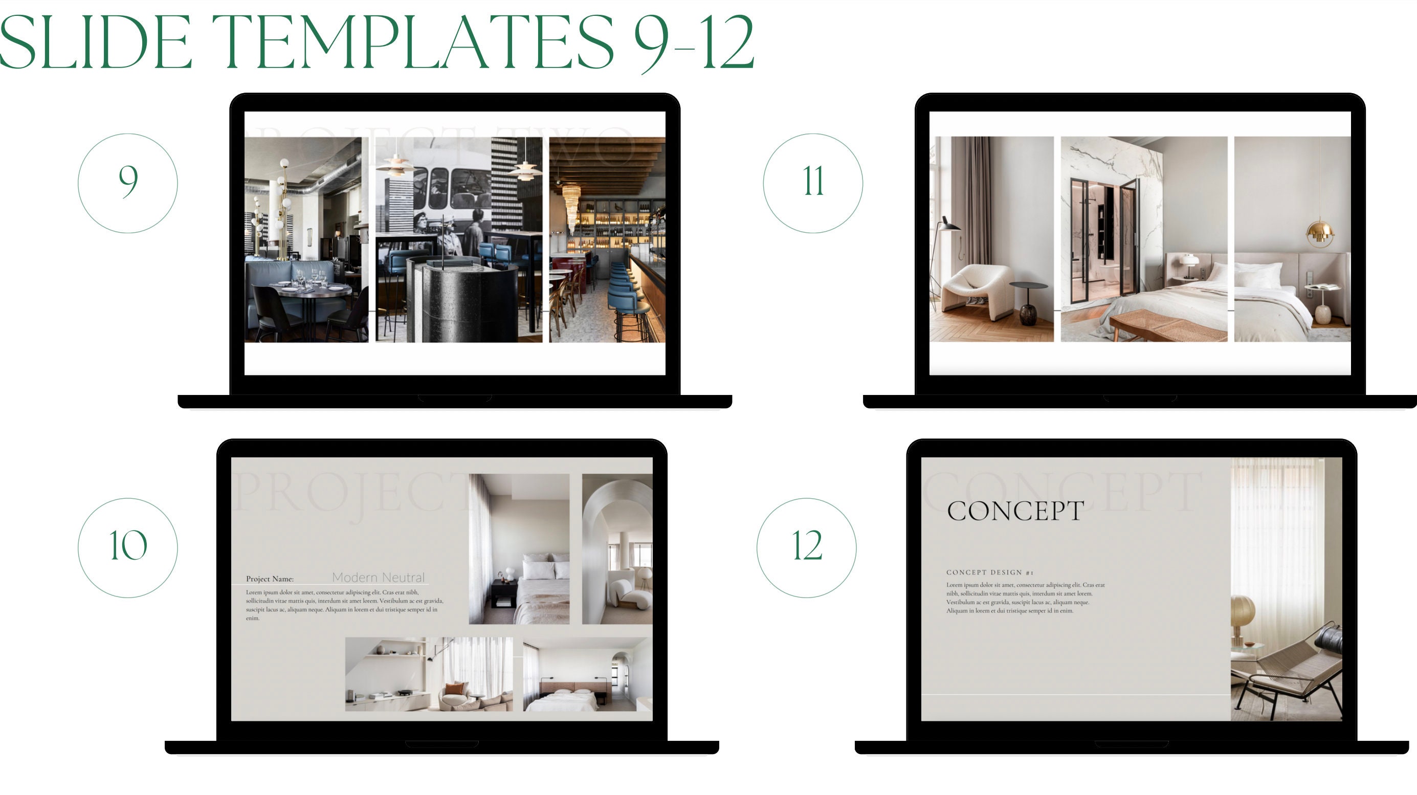 Modern Minimalist Portfolio | Client Concept Presentation | Design ...