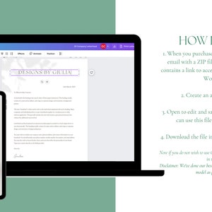 Editable Letterhead Template | Letter and A4 Sizes | Business ...