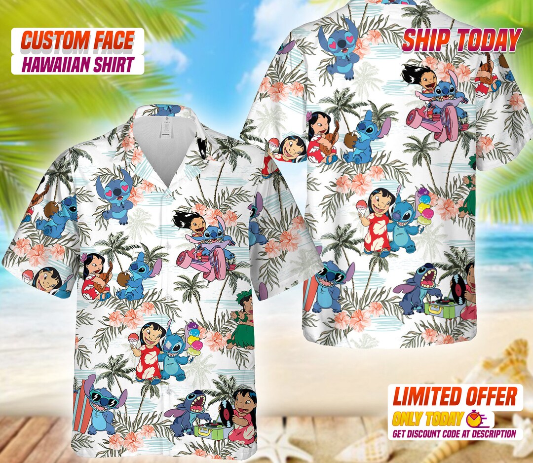 Stitch Disneydisney Summer Stitch Hawaiipersonalized Photo - Etsy
