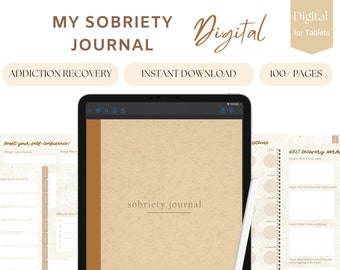 Printable Sobriety Journal, Addiction Recovery Worksheets, Daily ...