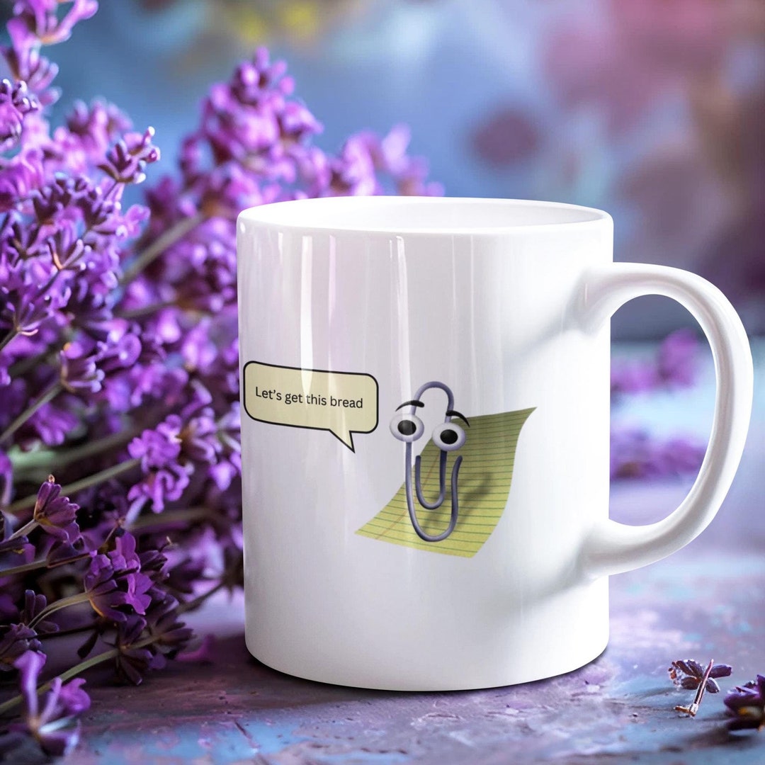 Clippy MS Office Paperclip Assistant 'let's Get This Bread' 11oz ...