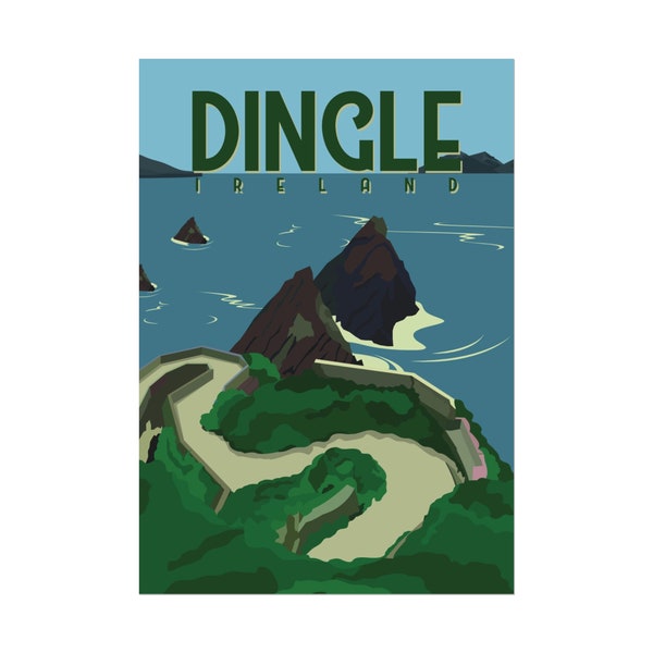 Travel Poster Dingle - Etsy