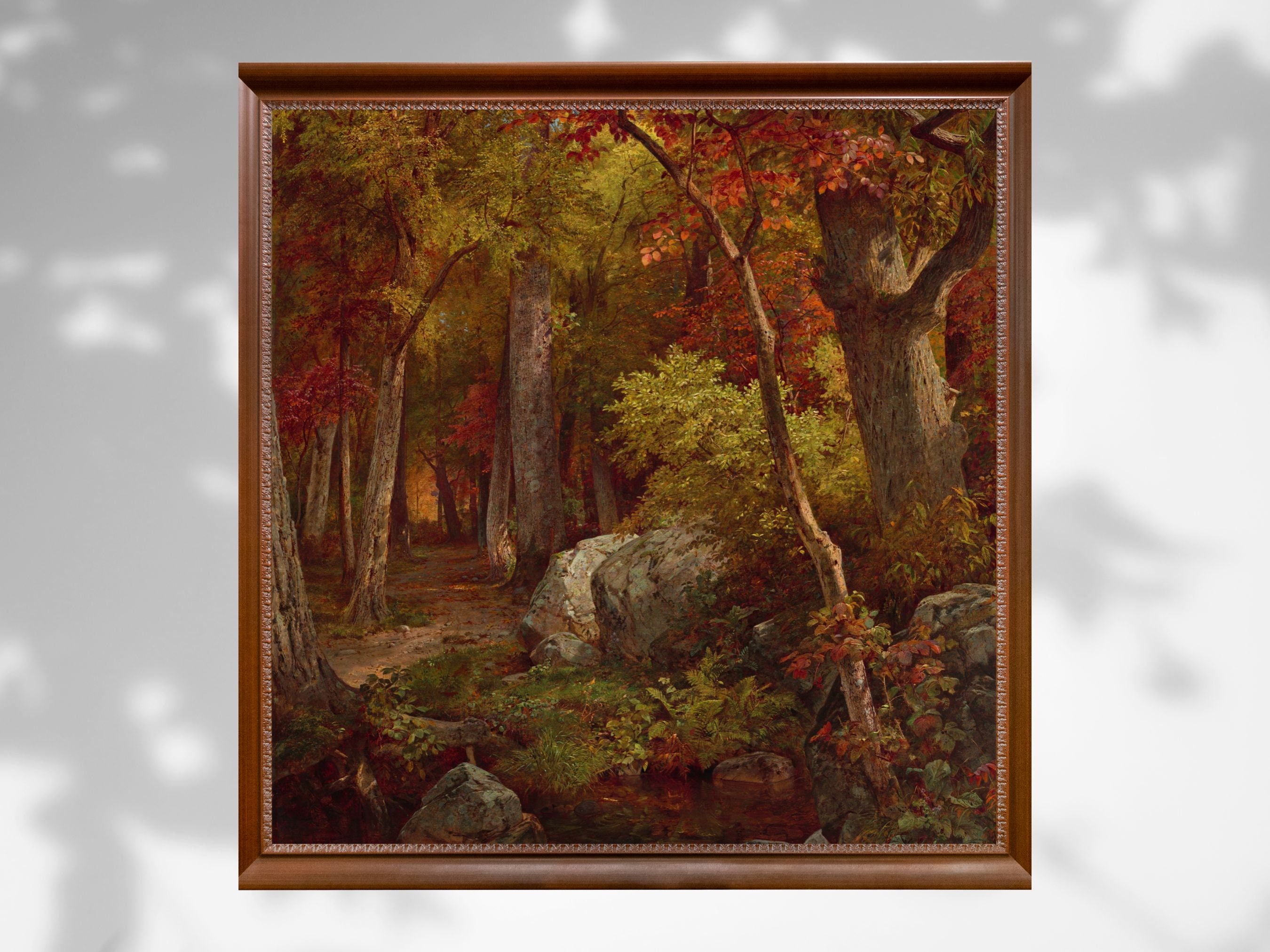 Vintage Landscape Artwork, Printable Autumn Art, Fall Painting, - Etsy