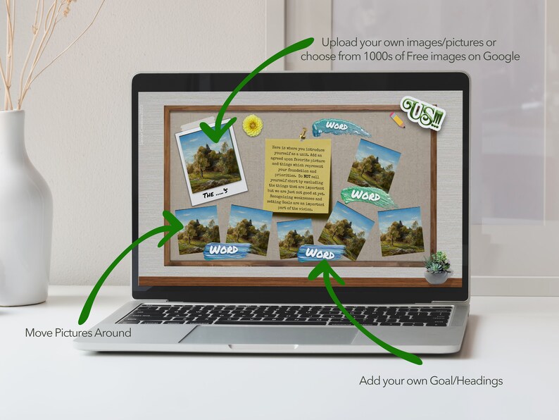 Couples Vision Board Template , OUR Time is NOW, Google Slides, Digital ...