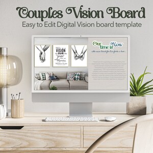 Couples Vision Board Template , OUR Time is NOW, Google Slides, Digital ...