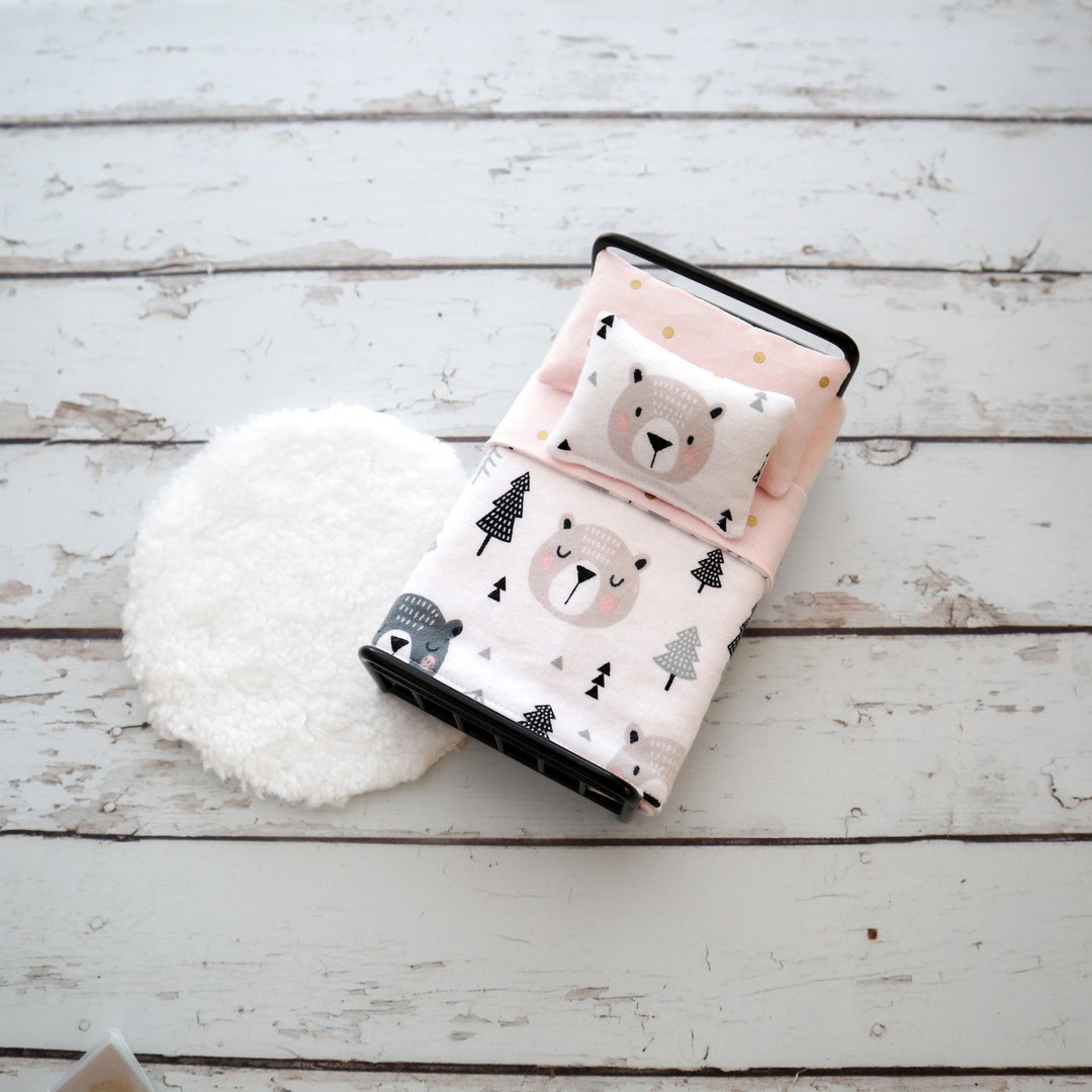 Miniature Bedding for Mice, Dollhouse Bedding for Small Dolls, Maileg ...
