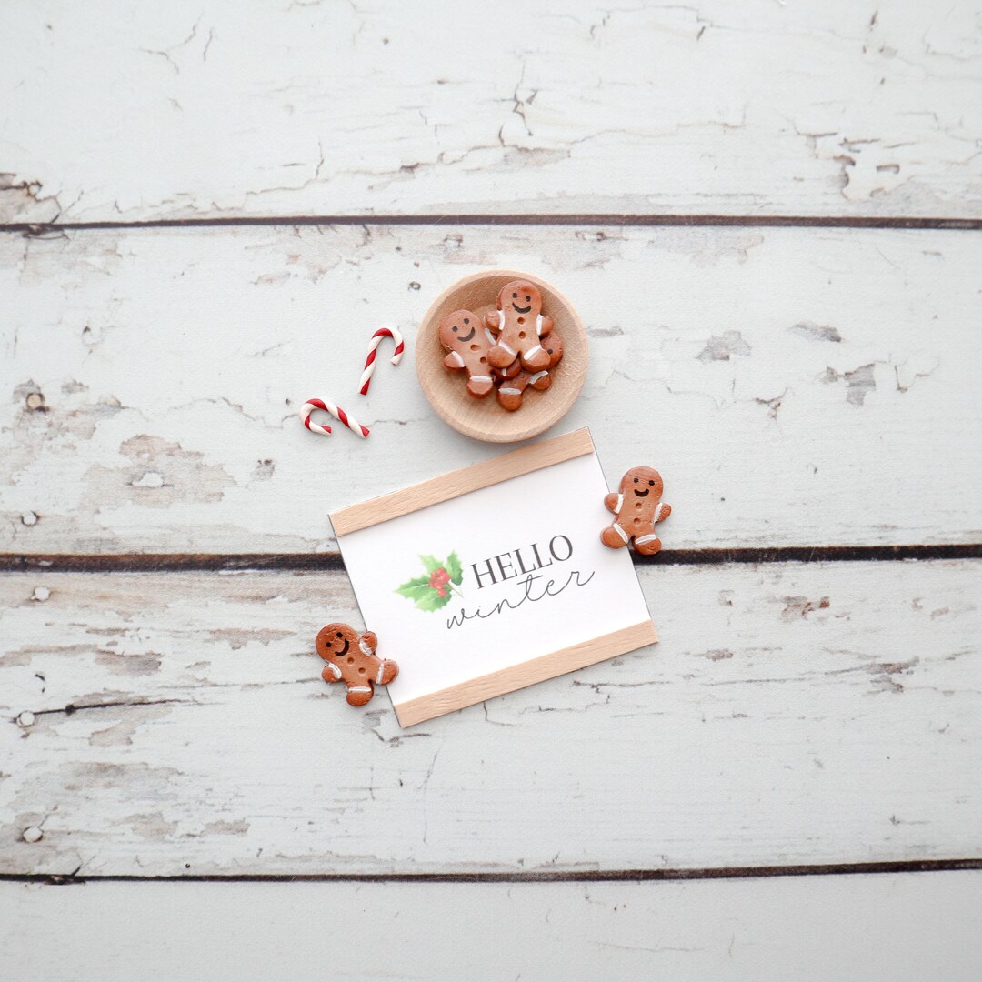 Gingerbread Christmas Cookies for Mice, Miniature Christmas Cookies ...