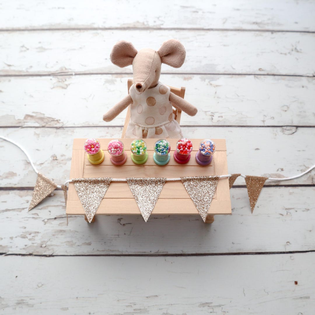 Miniature Gumball Machine, Pastel Gumball Machines for Maileg Mice and ...