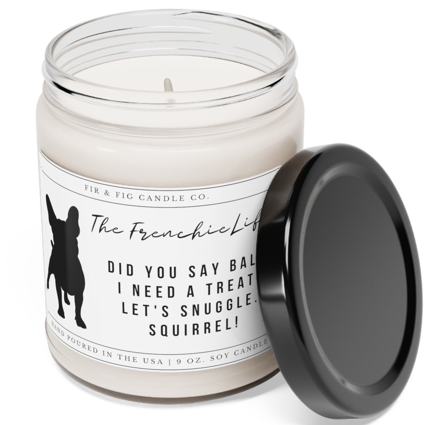 The French Bulldog Life 100% Eco-friendly 9oz Soy Candle, Frenchie ...
