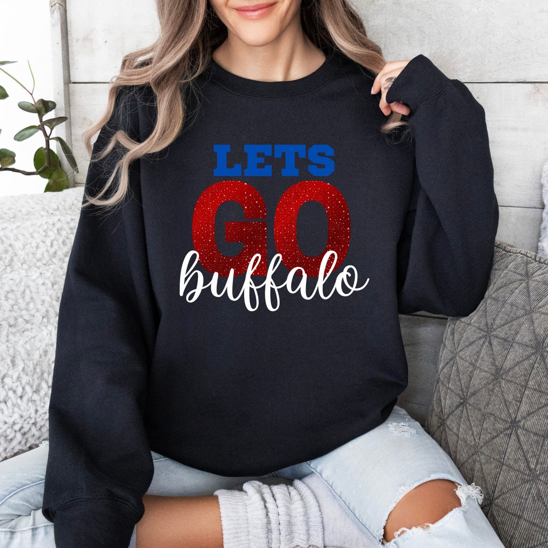 Buffalo Bills Sweatshirt, NFL Football Team Fan Gear, Game Day ...