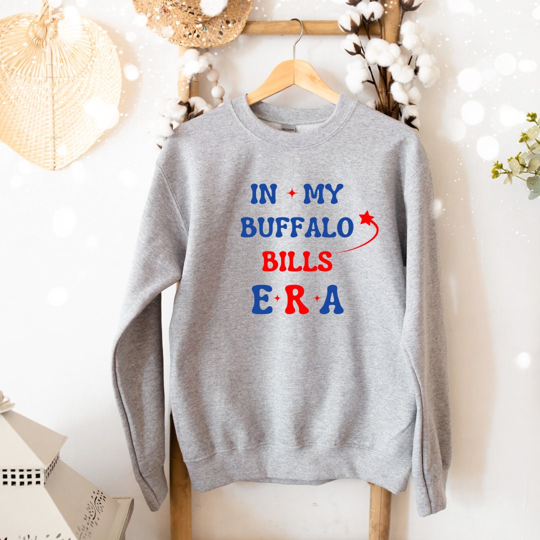 Buffalo Bills Sweatshirt, NFL Football Team Fan Gear, Game Day ...