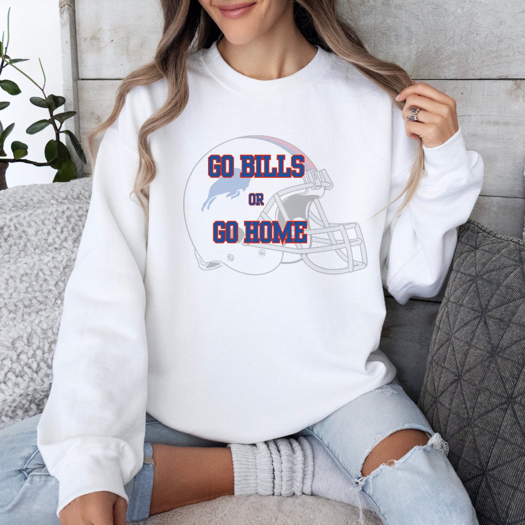 Buffalo Bills Sweatshirt, NFL Football Team Fan Gear, Game Day ...