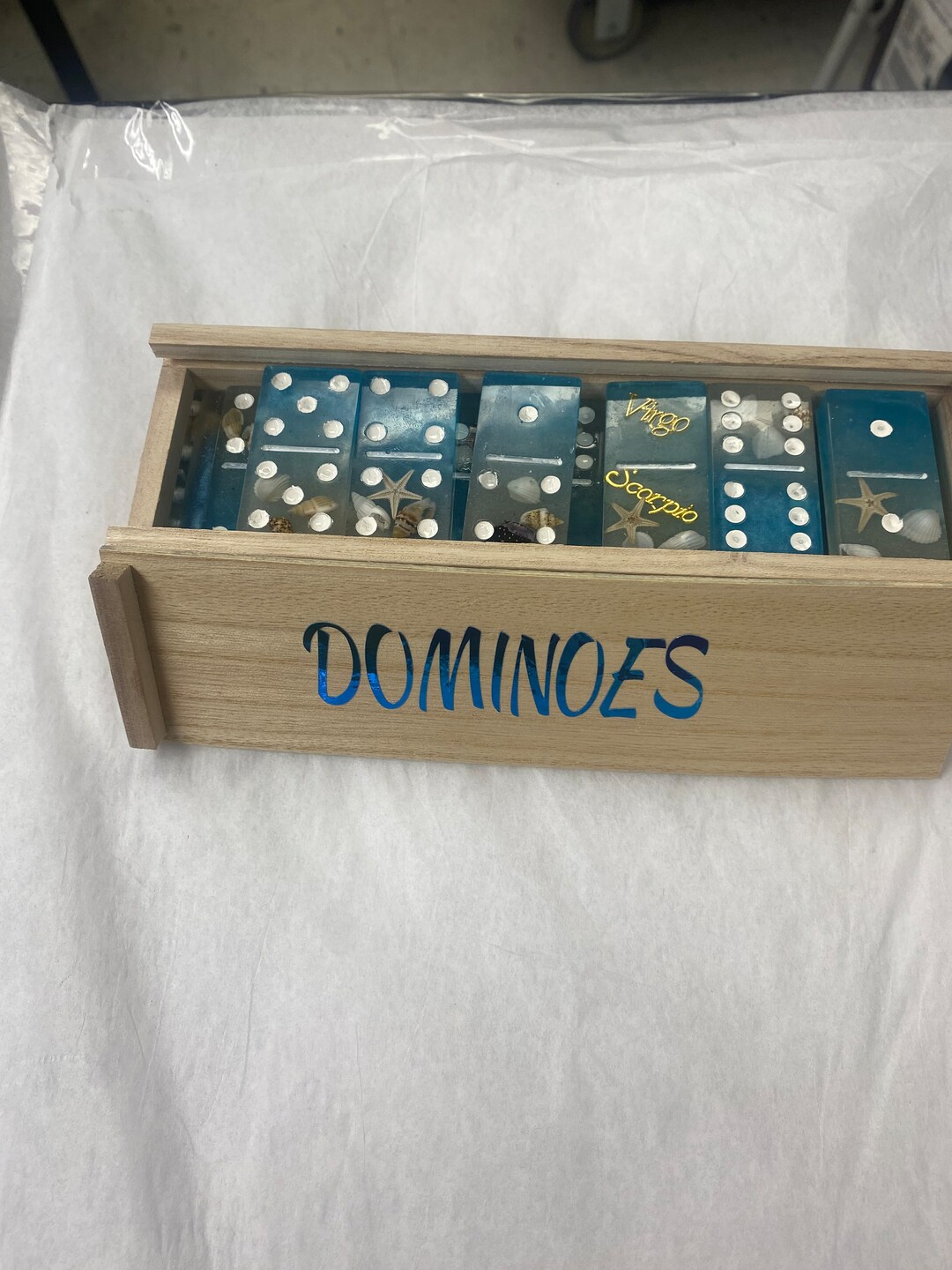 Wooden Dominoes Box - Etsy