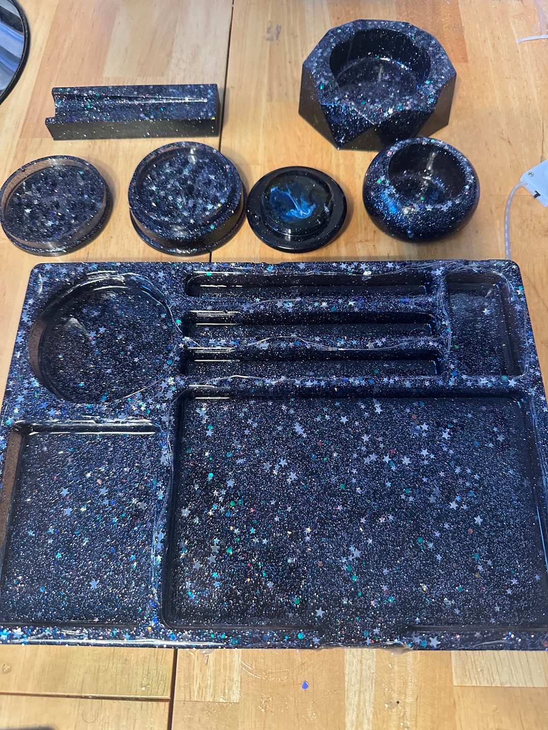Galaxy Theme LED Light Tray Set - Etsy