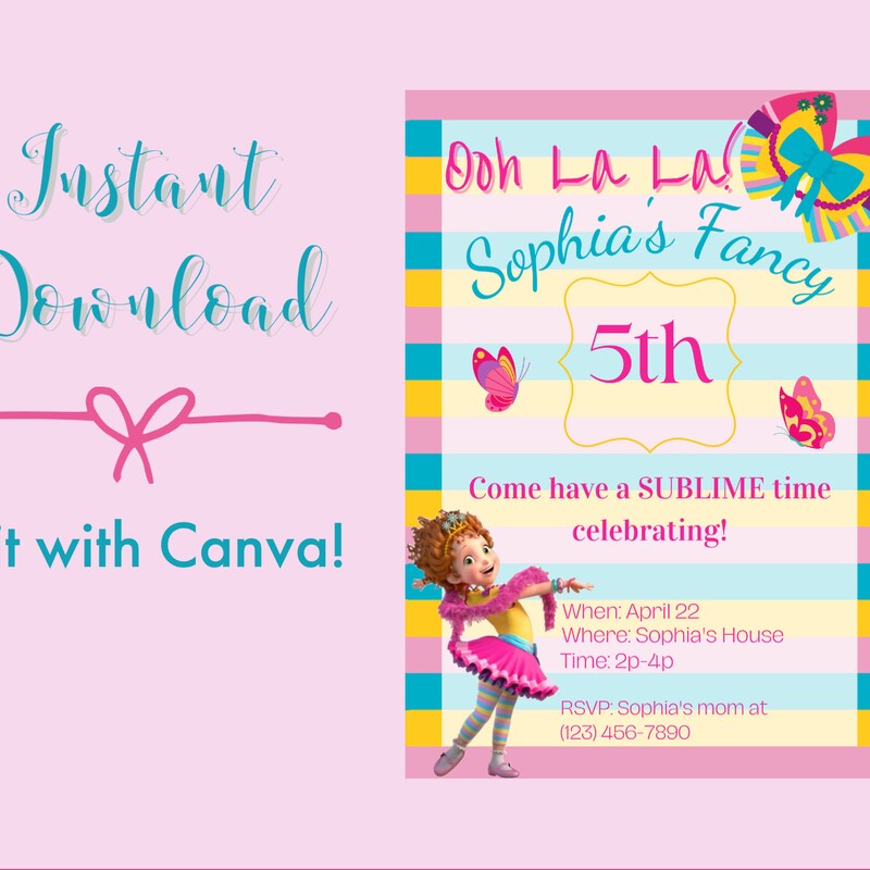 Fancy Nancy Template - Etsy