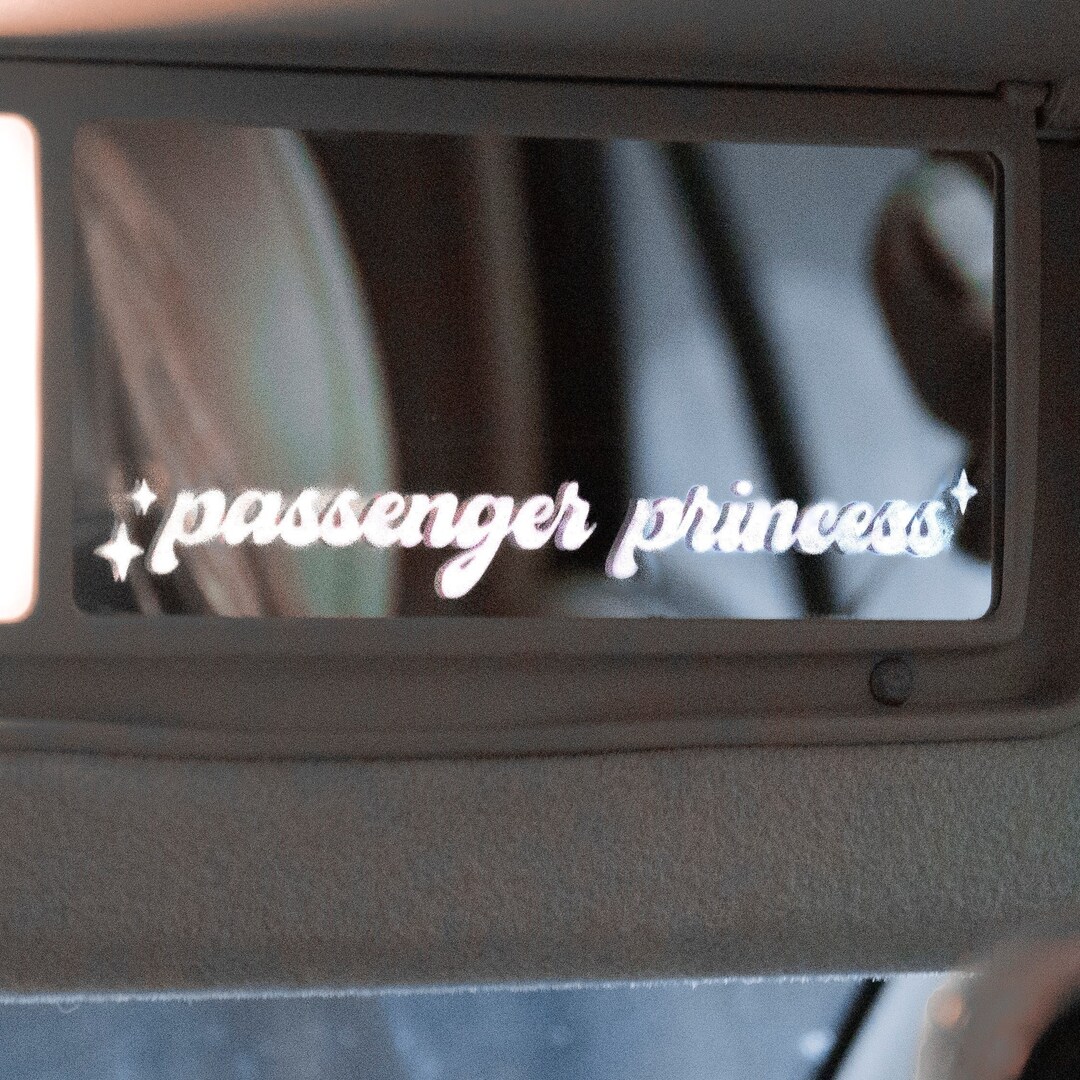Passenger Princess Vinyl Decal Cute Car Decals Cute Stickers - Etsy