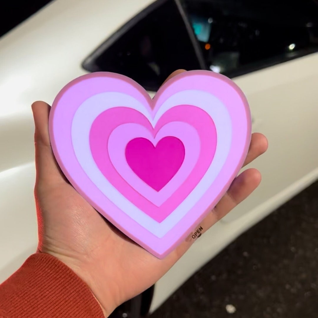 Heart NRG Panel | Light-up Decal | Cute Car Accessories | Cute Vinyl ...