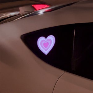 Heart NRG Panel | Light-up Decal | Cute Car Accessories | Cute Vinyl ...