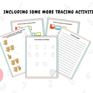 1-10 Number Tracing Worksheets, Preschool Worksheet Printables ...